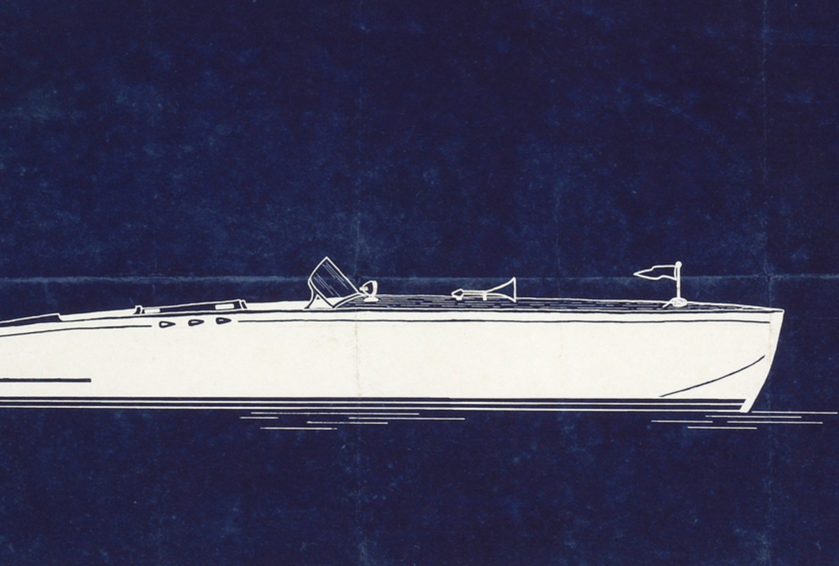 Runabout Navy Art Print – Reimagine Designs